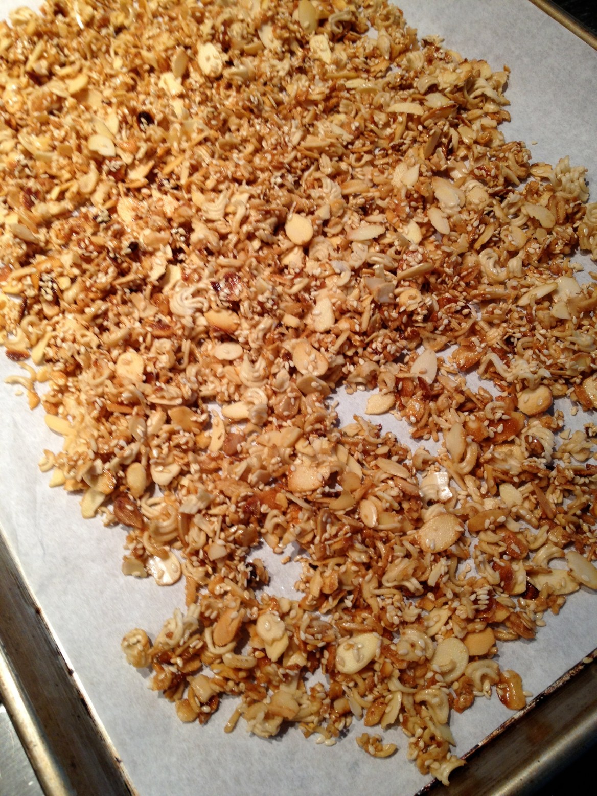 Baby Bok Choy Salad with Almond-Ramen Crunchies | Subee's Kitchen